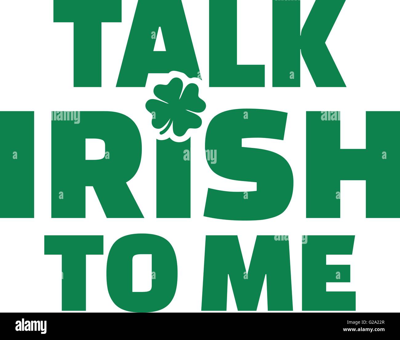 Irish talk Stock Vector Images - Alamy
