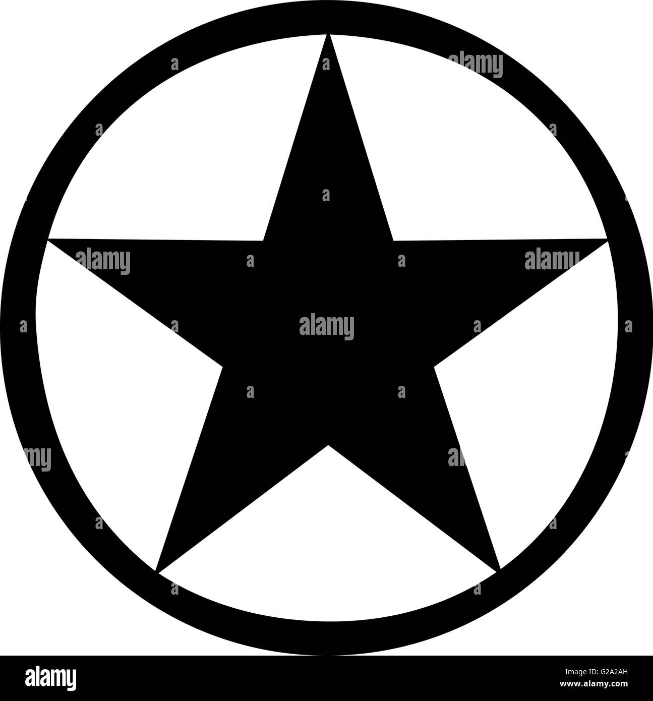 Star with black circle around it Stock Vector Image & Art - Alamy
