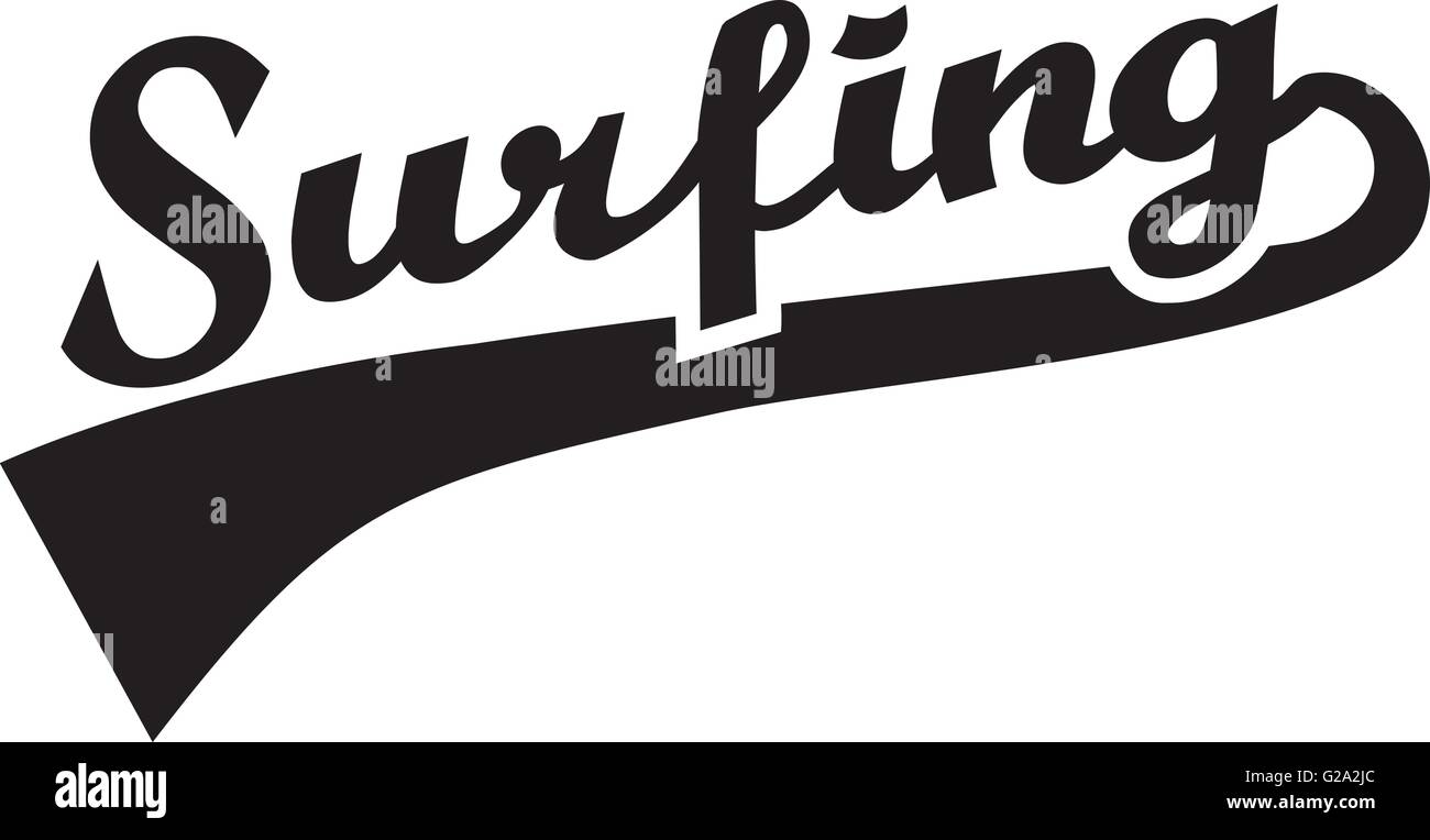 Word surf Stock Vector Images - Alamy