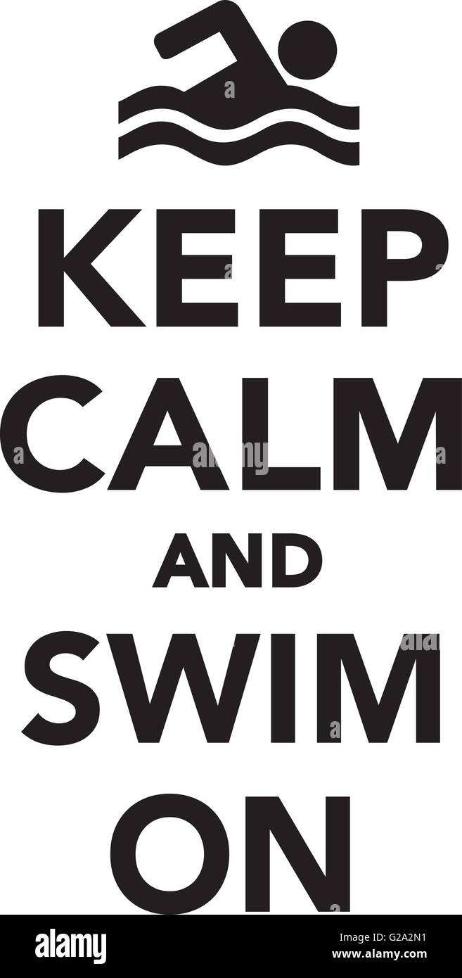 Keep on swimming Stock Vector Images - Alamy