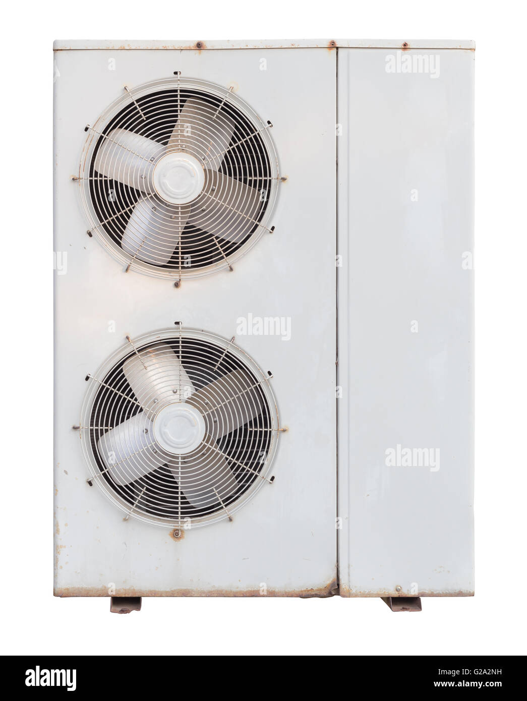 air condition, old condensing Unit isolated on white background with ...
