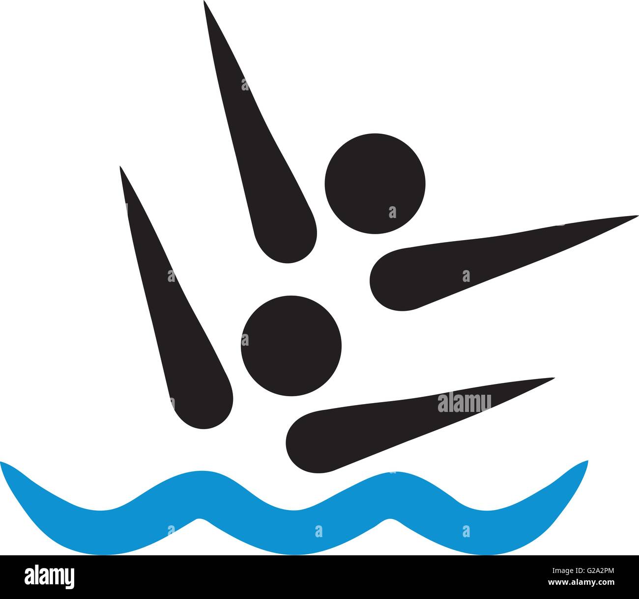 Water synchronized Stock Vector Images - Alamy