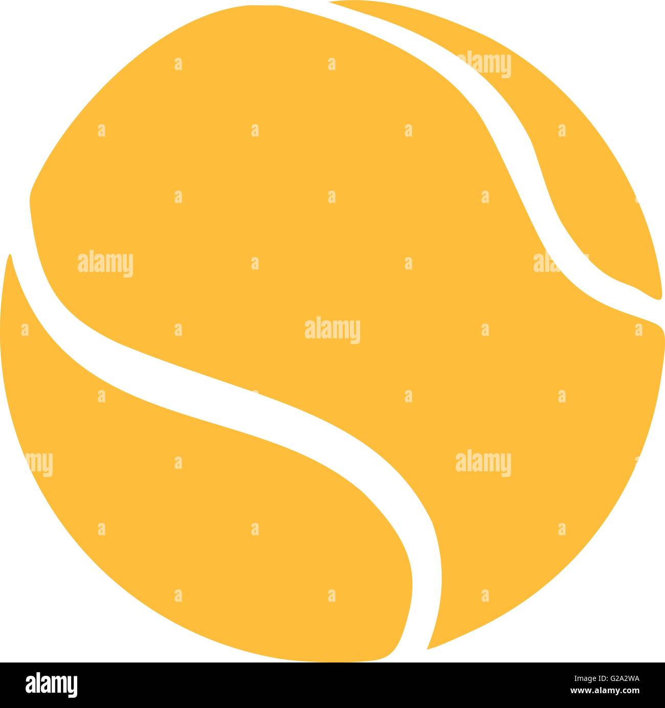 Yellow tennis ball Stock Vector Image & Art - Alamy