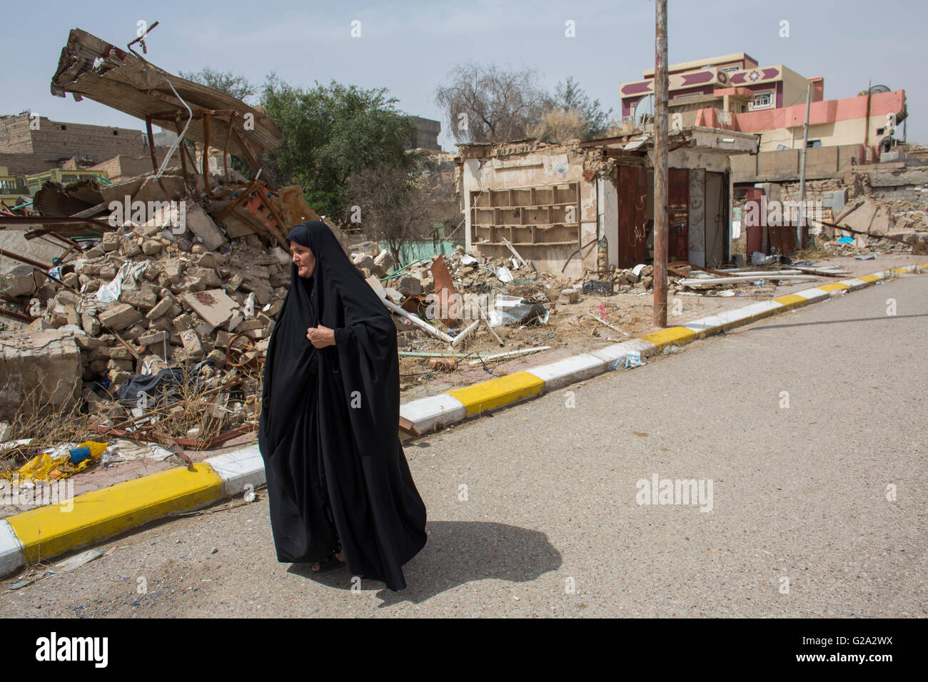 Jalawla, town in North Eastern Iraq being destroyed after heavy ...