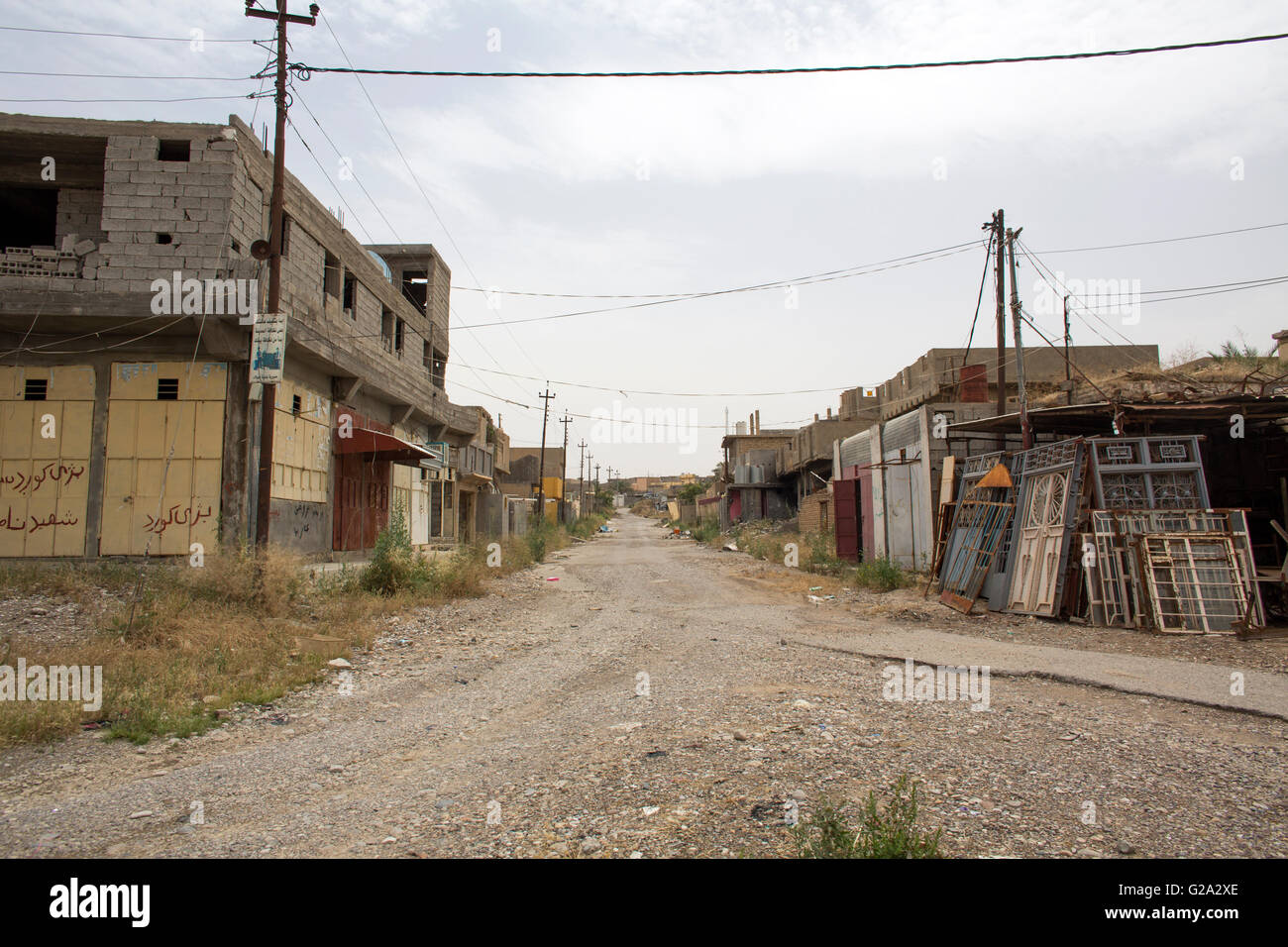 Jalawla, town in North Eastern Iraq being destroyed after heavy ...