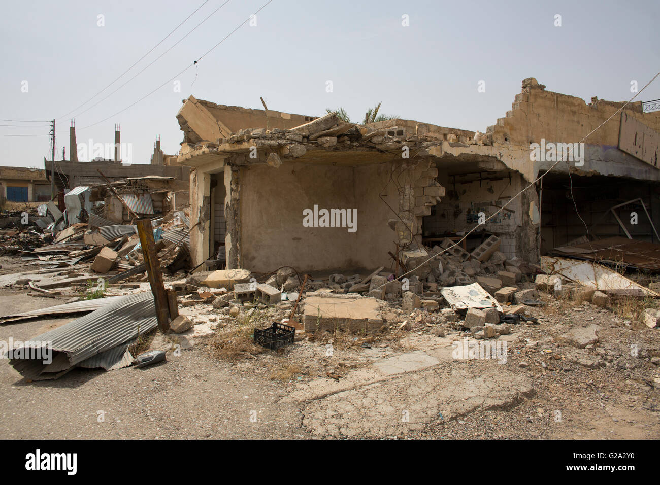 Jalawla, town in North Eastern Iraq being destroyed after heavy ...
