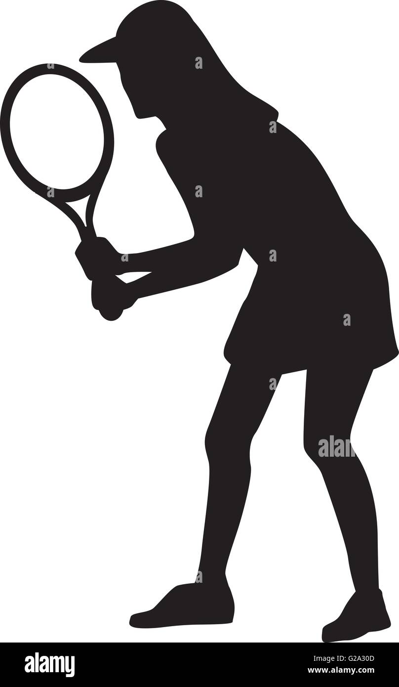 Female tennis tournament Stock Vector Images - Alamy