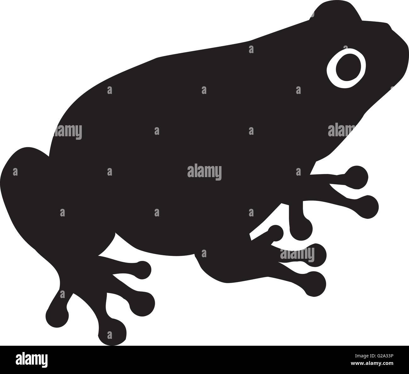 Silhouette of toad Stock Vector Images - Alamy