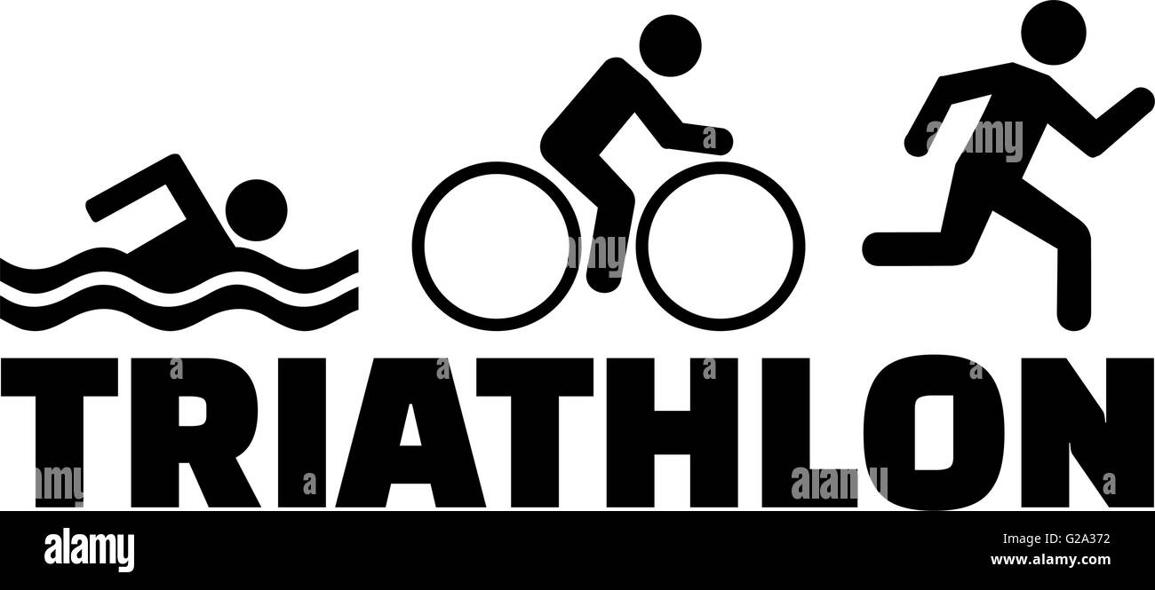 Swim Bike Run Silhouette