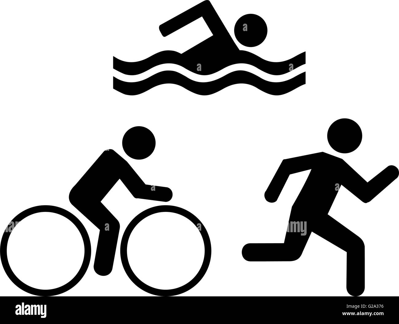 Triathlon logo vector vectors hi-res stock photography and images - Alamy