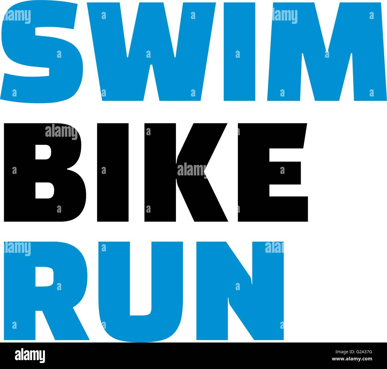 Swim bike run triathlon Stock Vector Image & Art - Alamy
