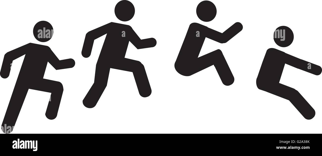 Triple jump pictogram Dreisprung Stock Vector Image & Art - Alamy