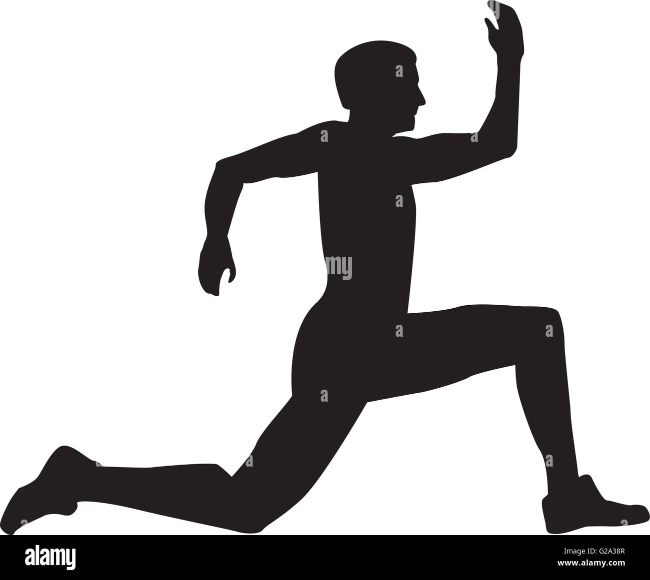 Triple jump silhouette Dreisprung Stock Vector Image & Art - Alamy