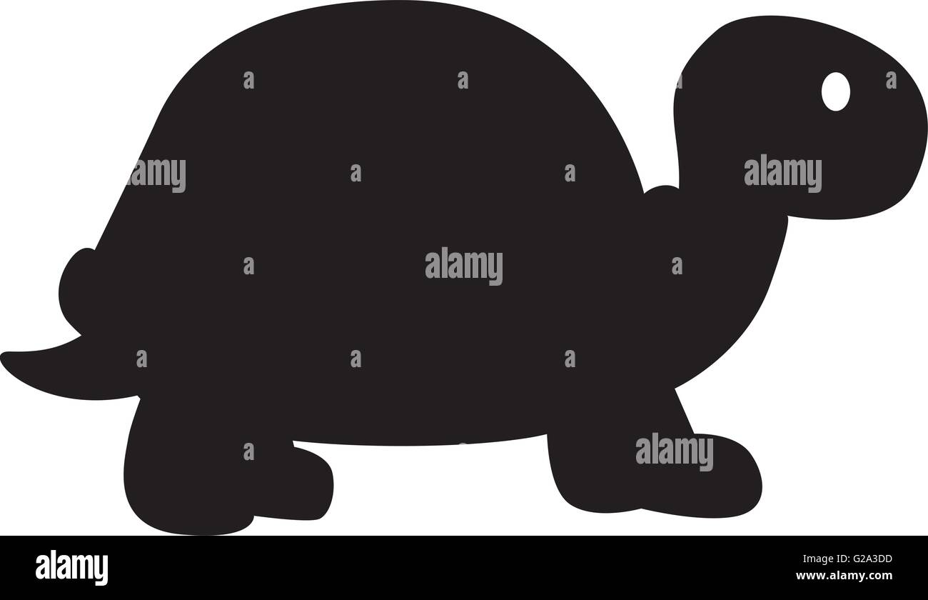 Simple turtle silhouette Stock Vector Image & Art - Alamy