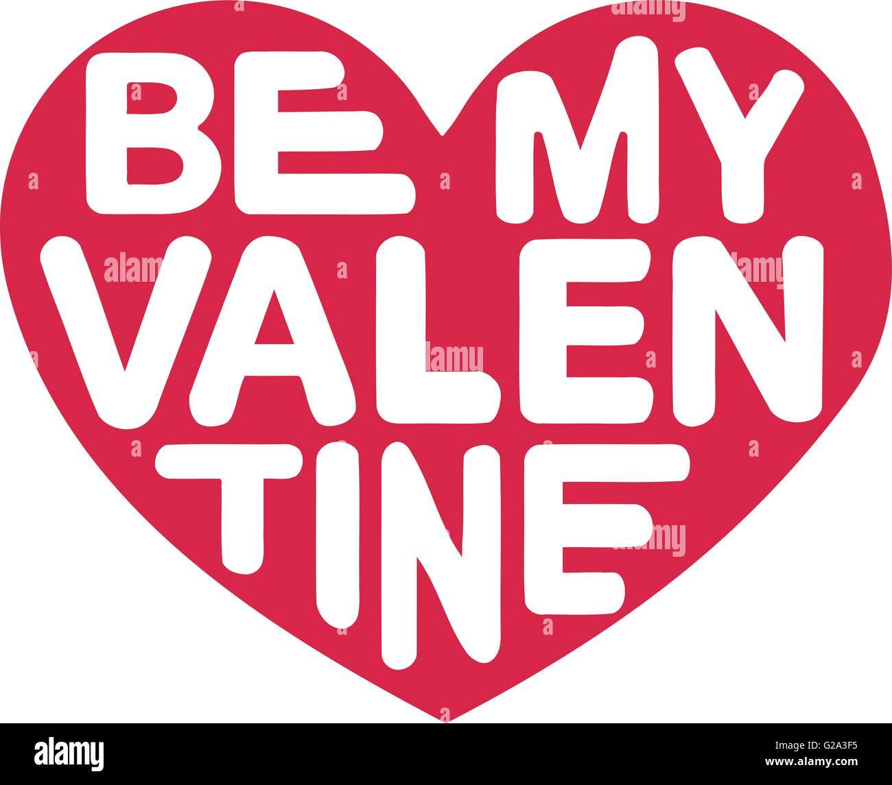 Be my Valentine Stock Vector Image & Art - Alamy