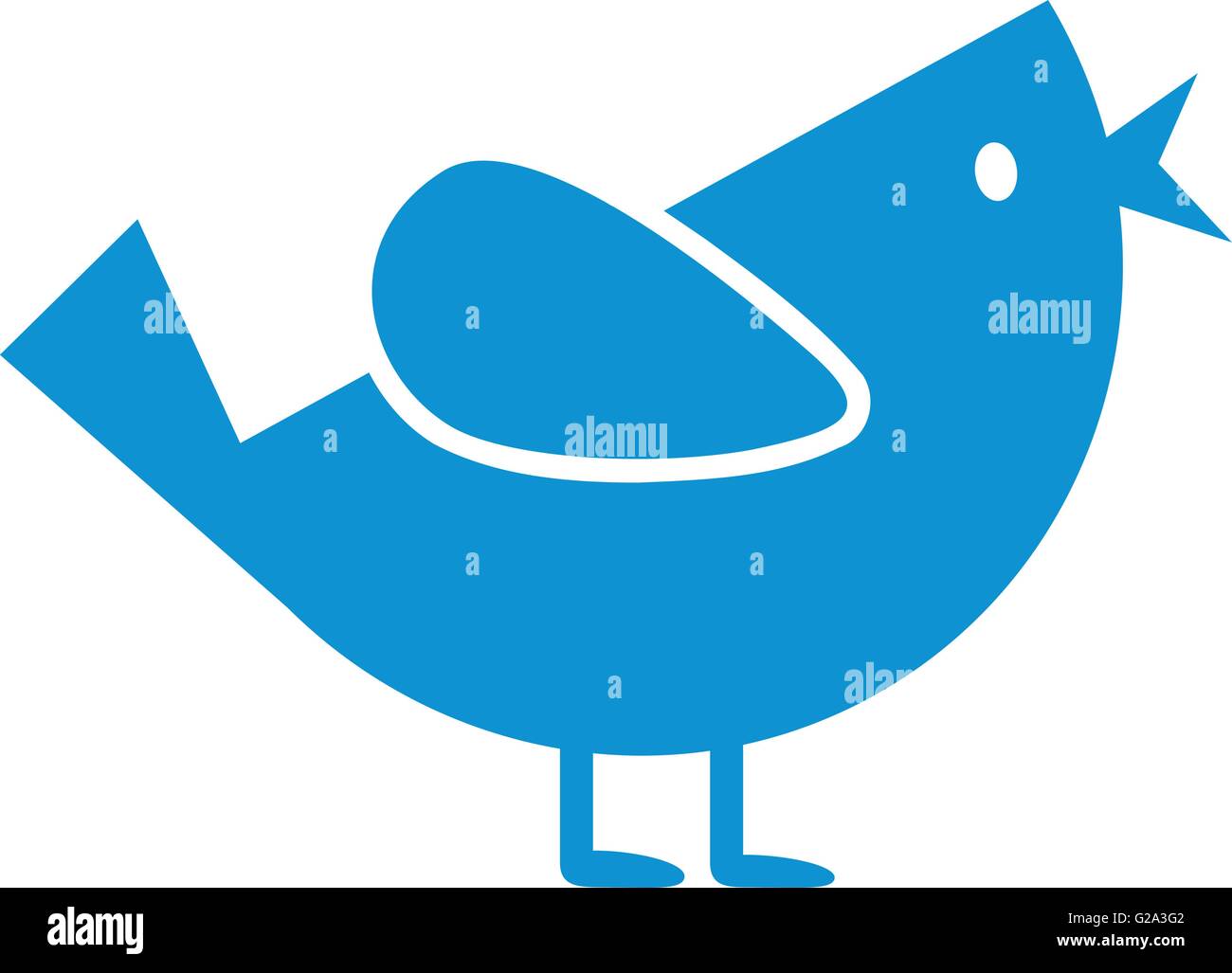 Blue bird icon Stock Vector Image & Art - Alamy
