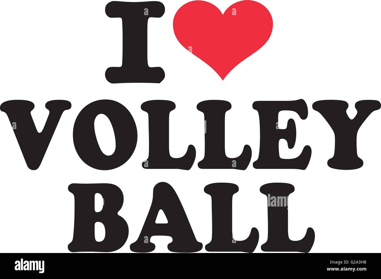 Volleyball love Stock Vector Images - Alamy