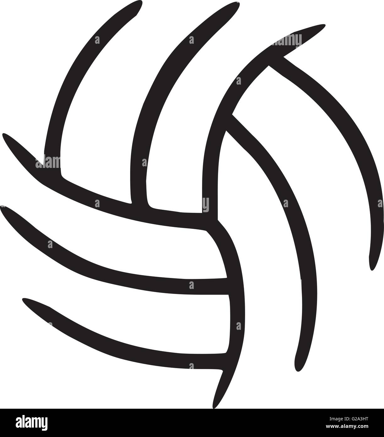 Volleyball ball symbol Stock Vector Image & Art - Alamy