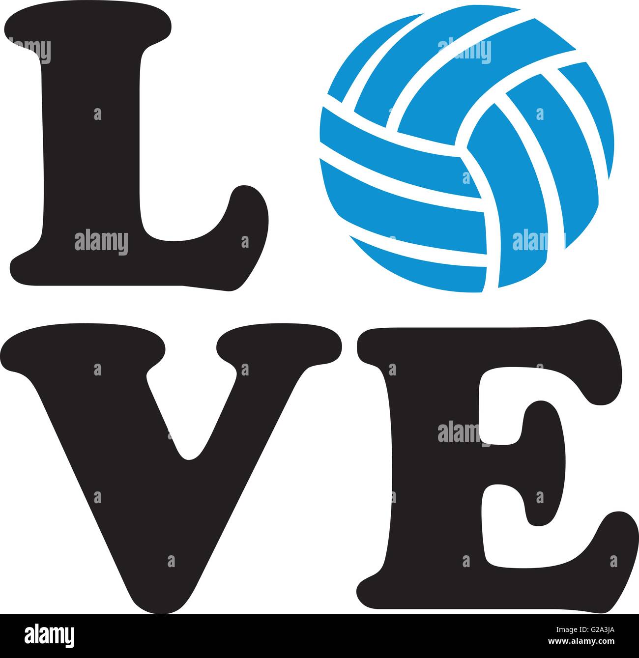 Volleyball love Stock Vector Images - Alamy