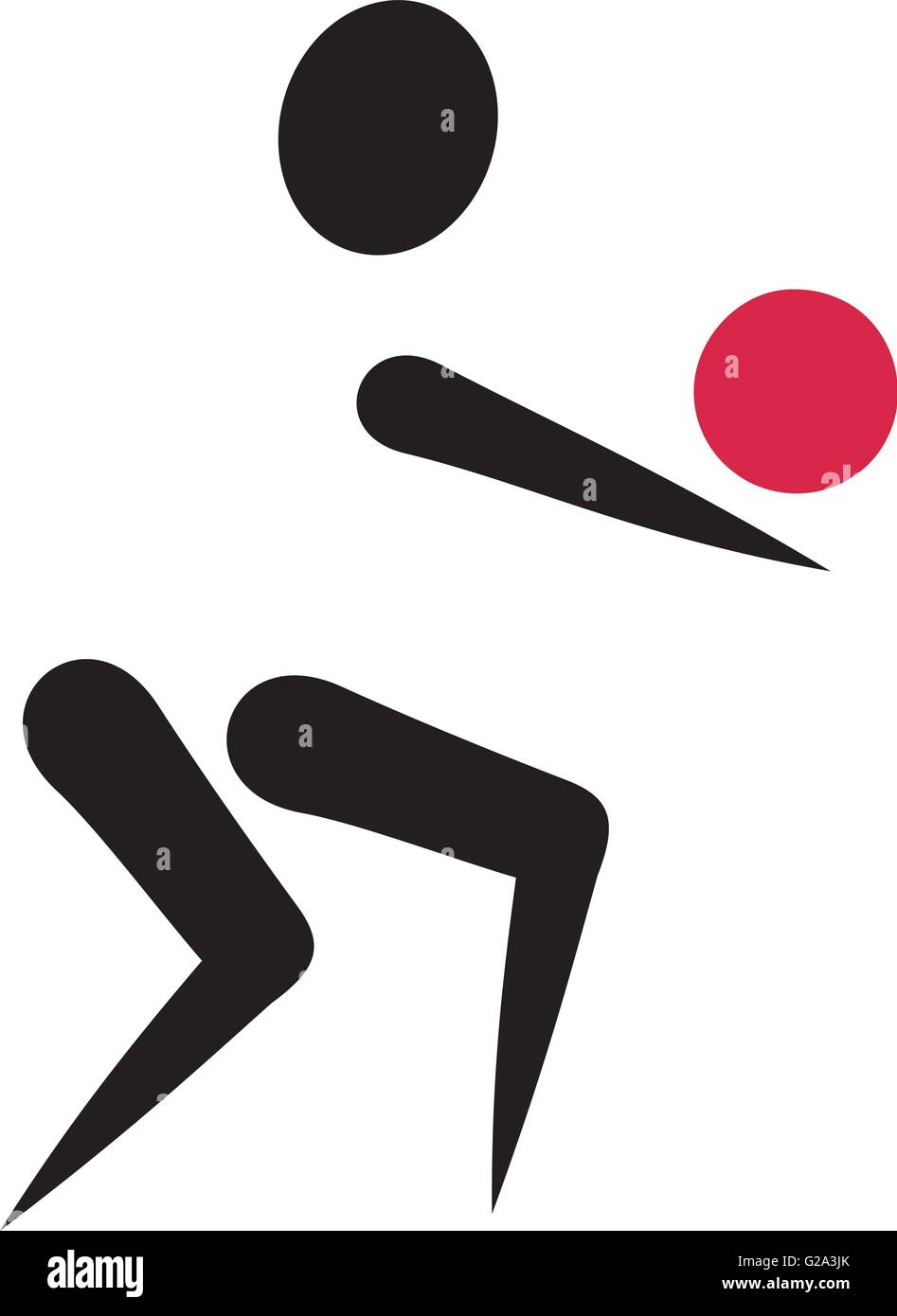 Vector Volleyball Icon Stock Vector Image & Art - Alamy