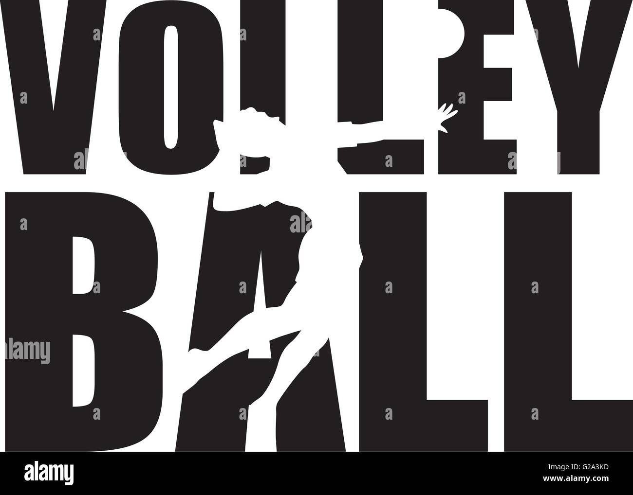 Volleyball word Stock Vector Images - Alamy
