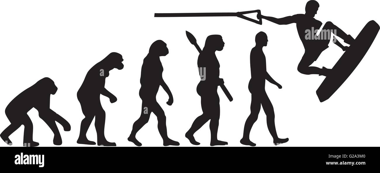 Man monkey evolution Stock Vector Images - Alamy