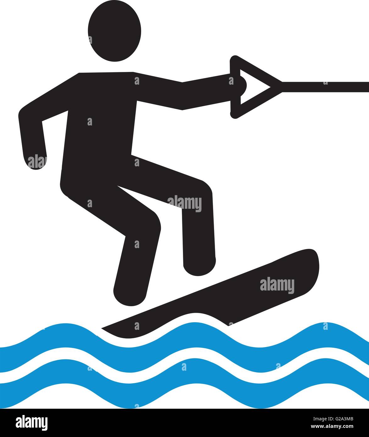 Wake surf Stock Vector Images - Alamy