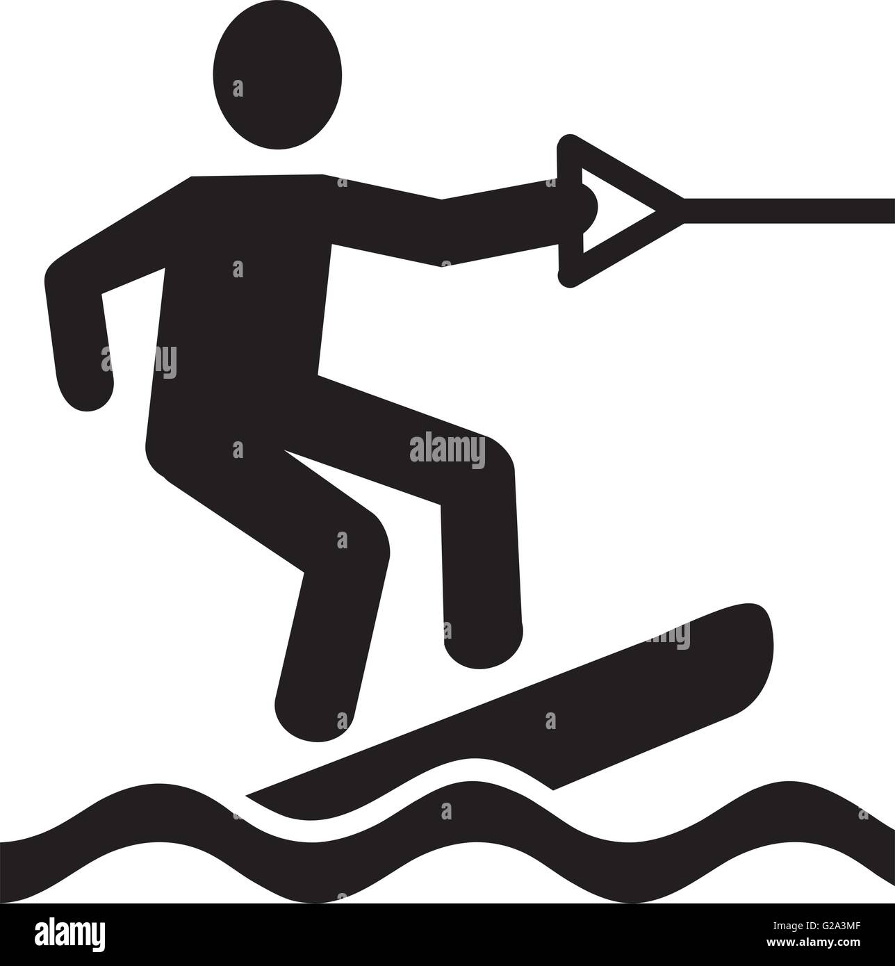 Wake surf Stock Vector Images - Alamy