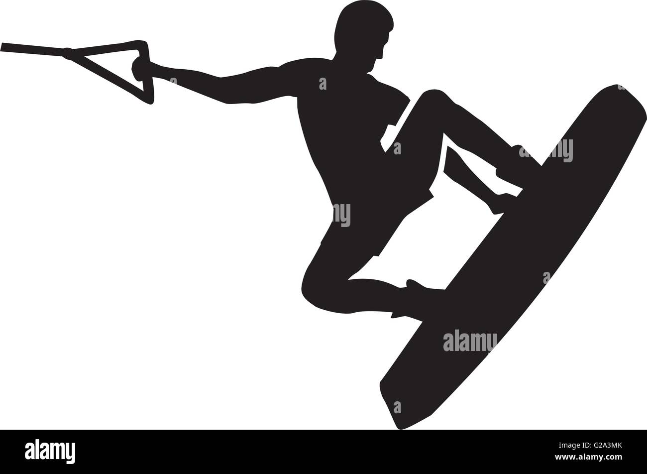 Wake surf Stock Vector Images - Alamy