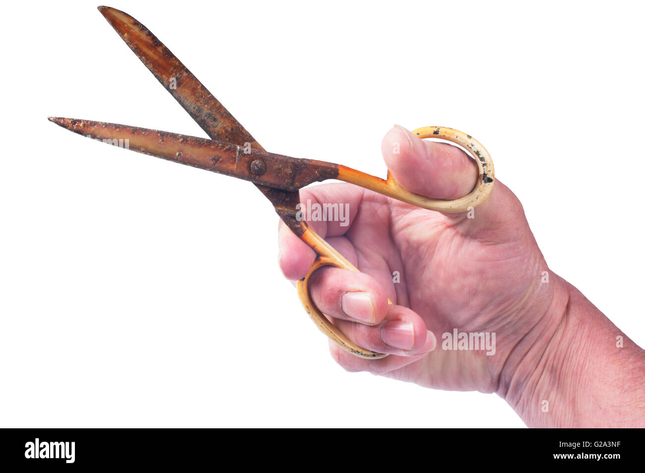 Overhead shot male hand using hi-res stock photography and images - Alamy
