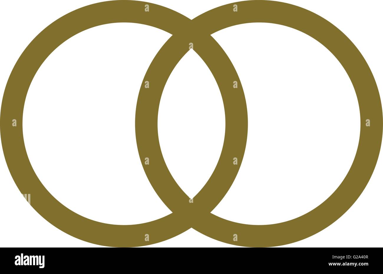 Golden simple wedding rings Stock Vector Image & Art - Alamy