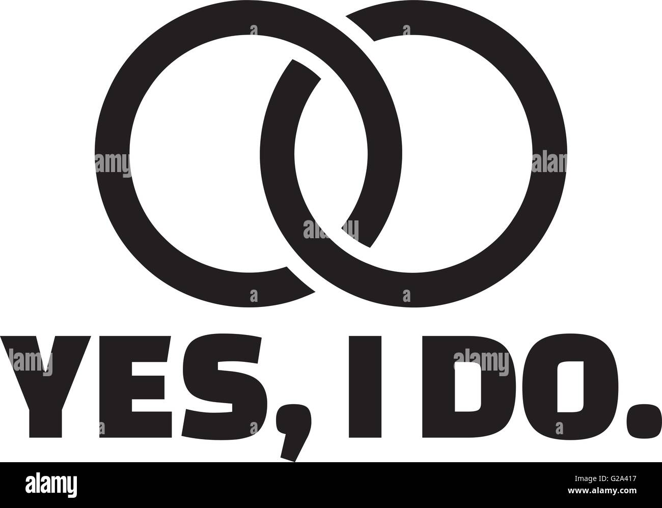 Yes I do with wedding ring Stock Vector Image & Art - Alamy