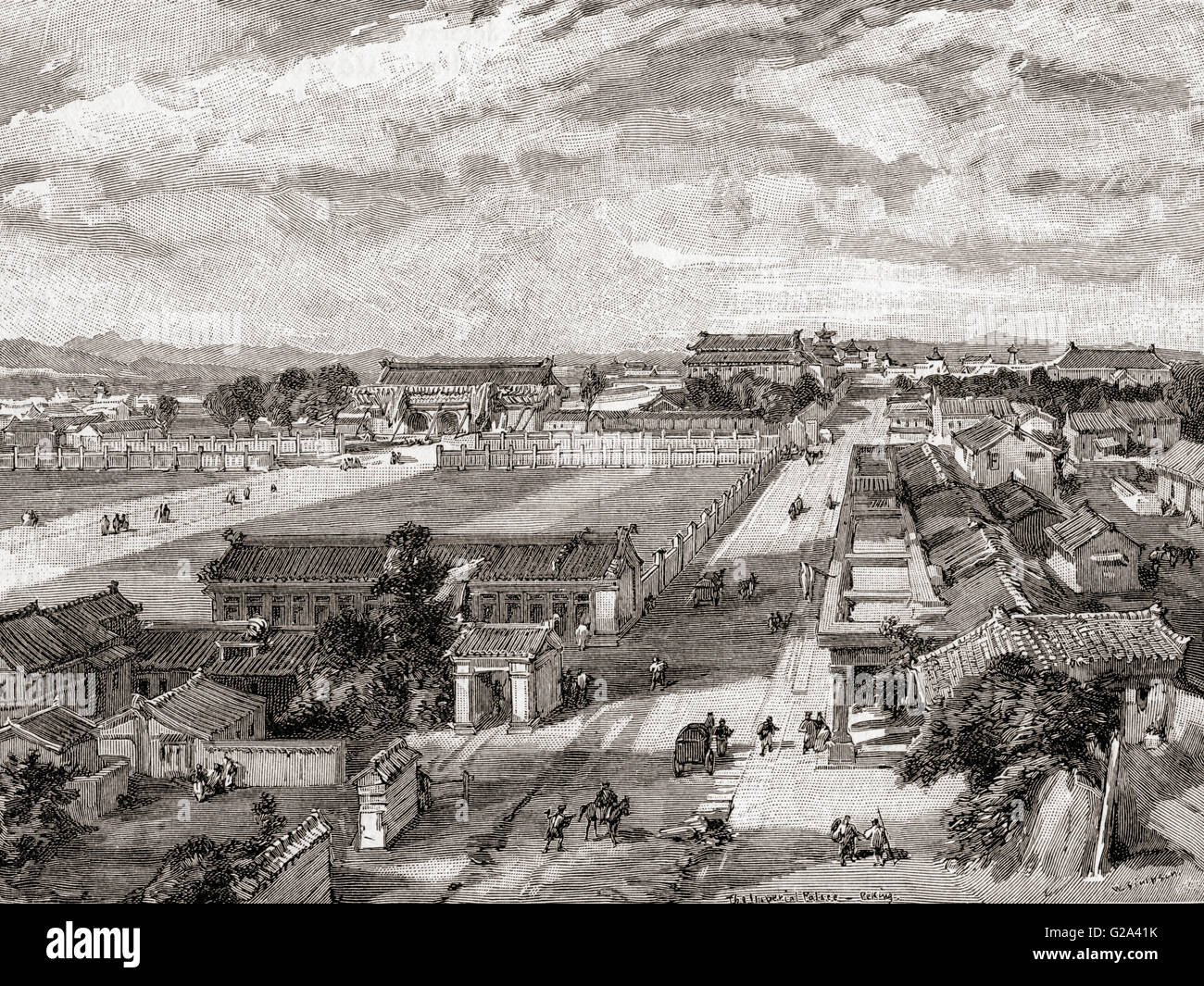 The Imperial Palace, Peking (now Beijing), China in the 19th century ...