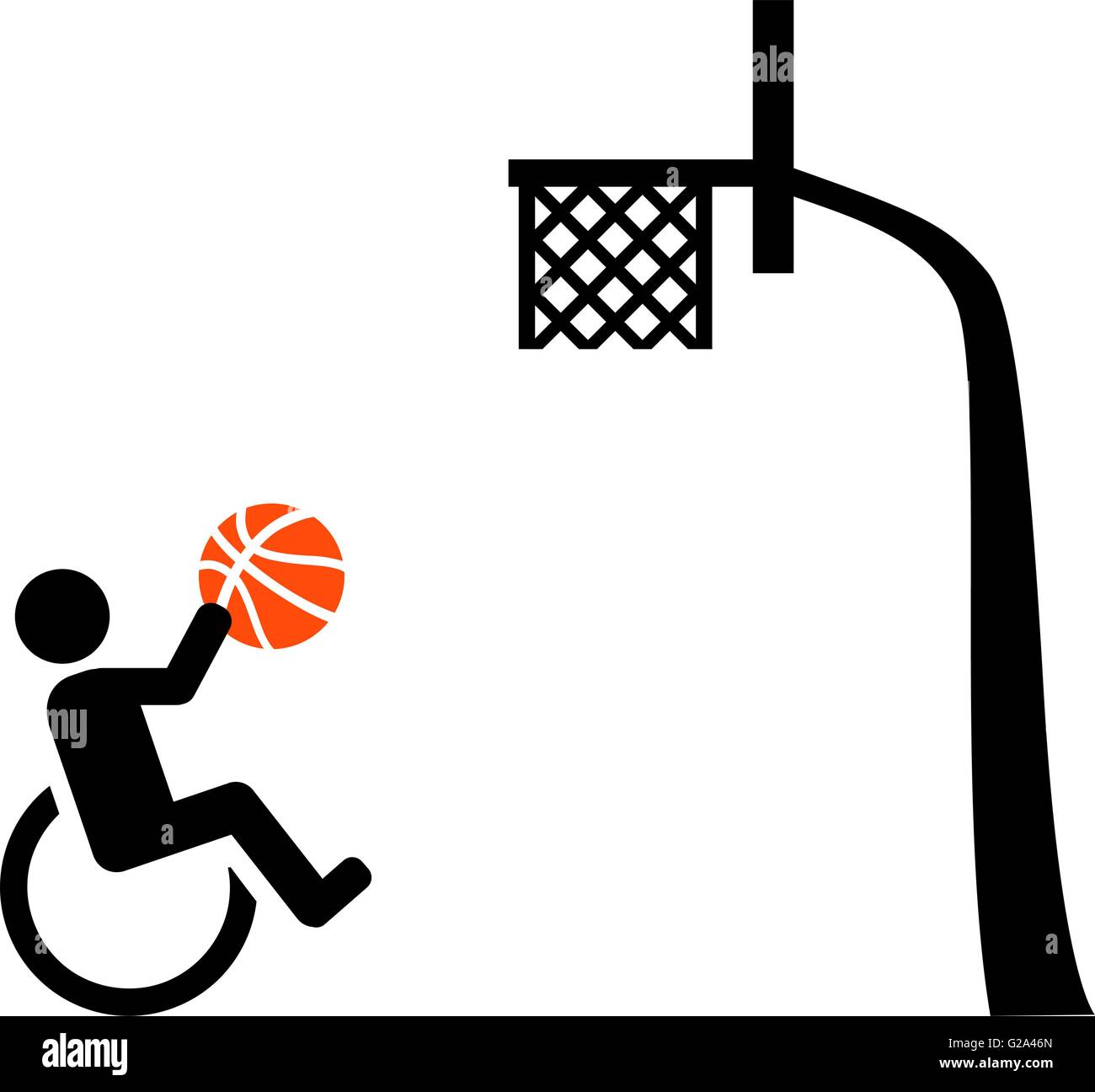Wheel chair athlete Stock Vector Images - Alamy