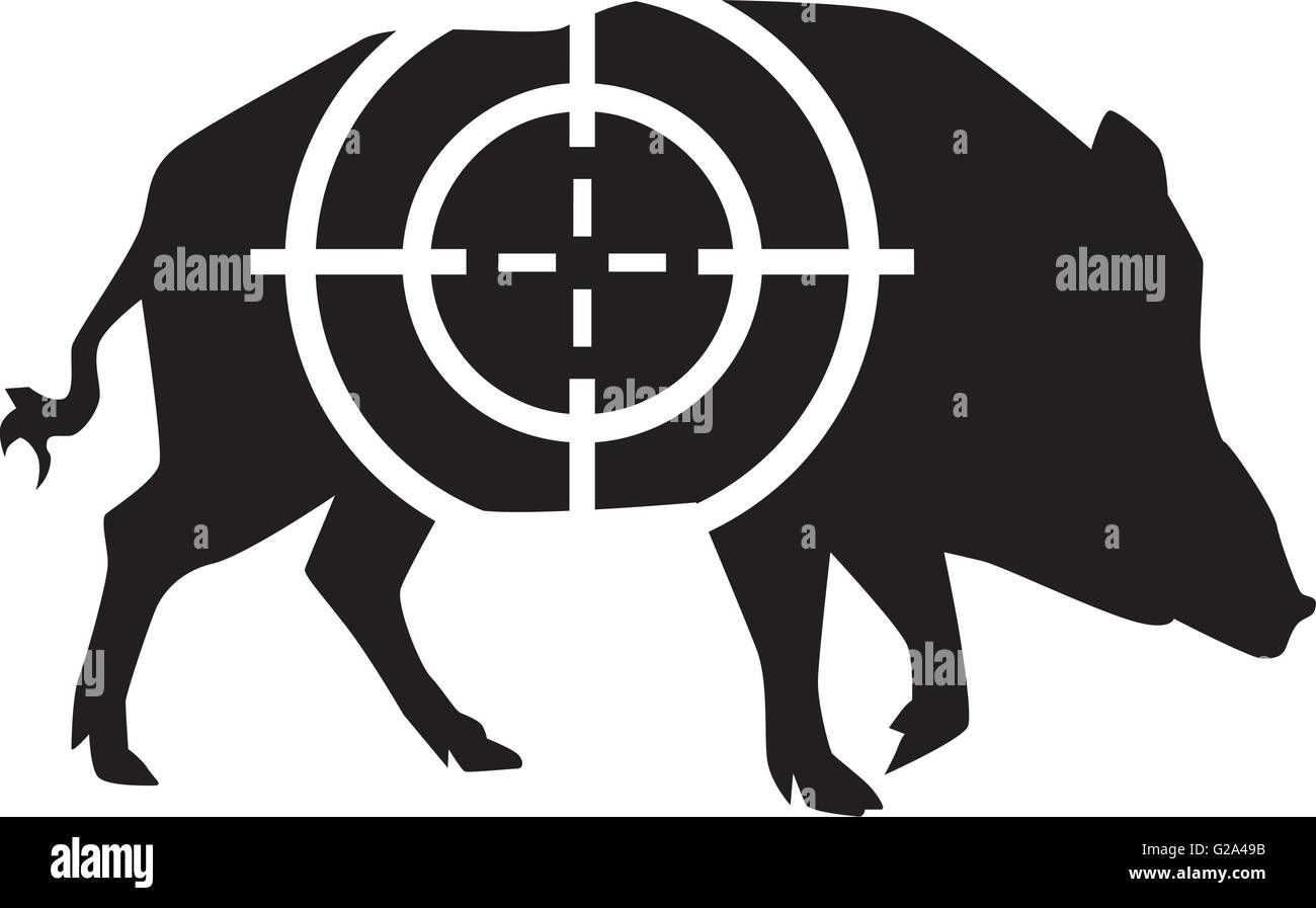 Pig hunting Stock Vector Images - Alamy
