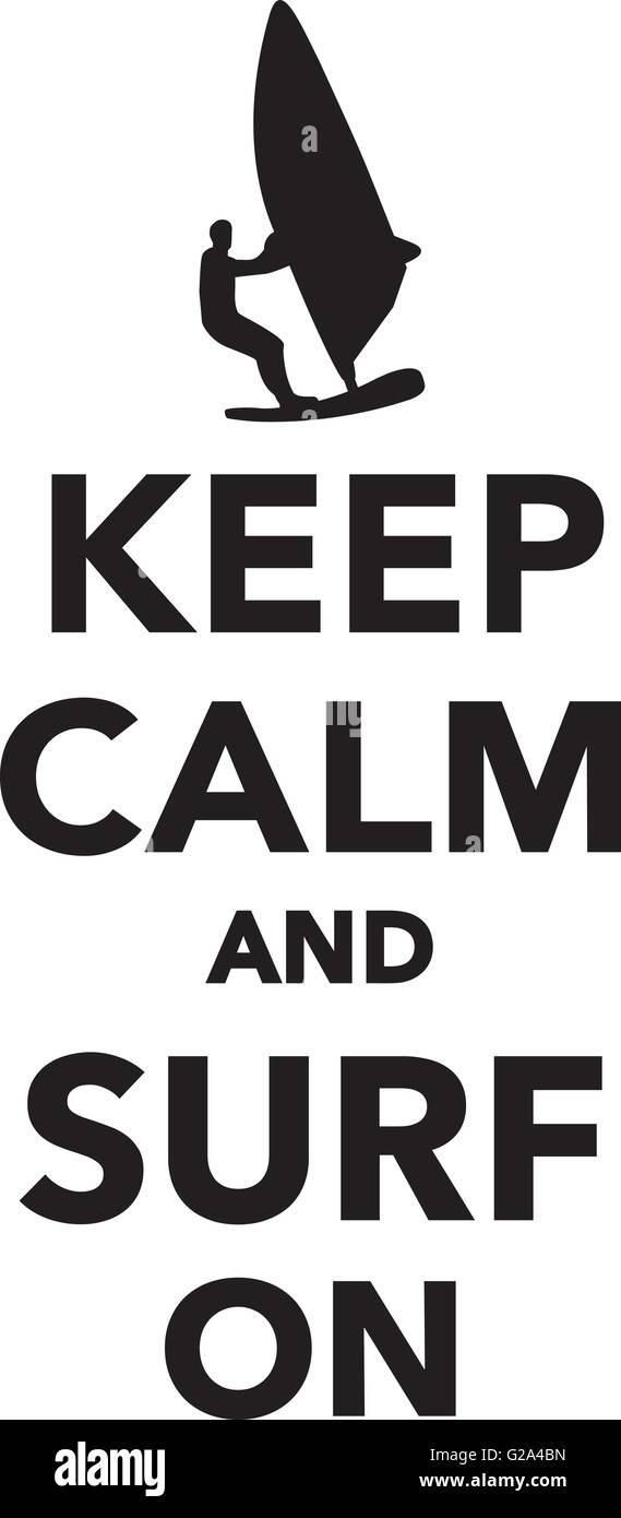 Keep calm and surf on Stock Vector Image & Art - Alamy