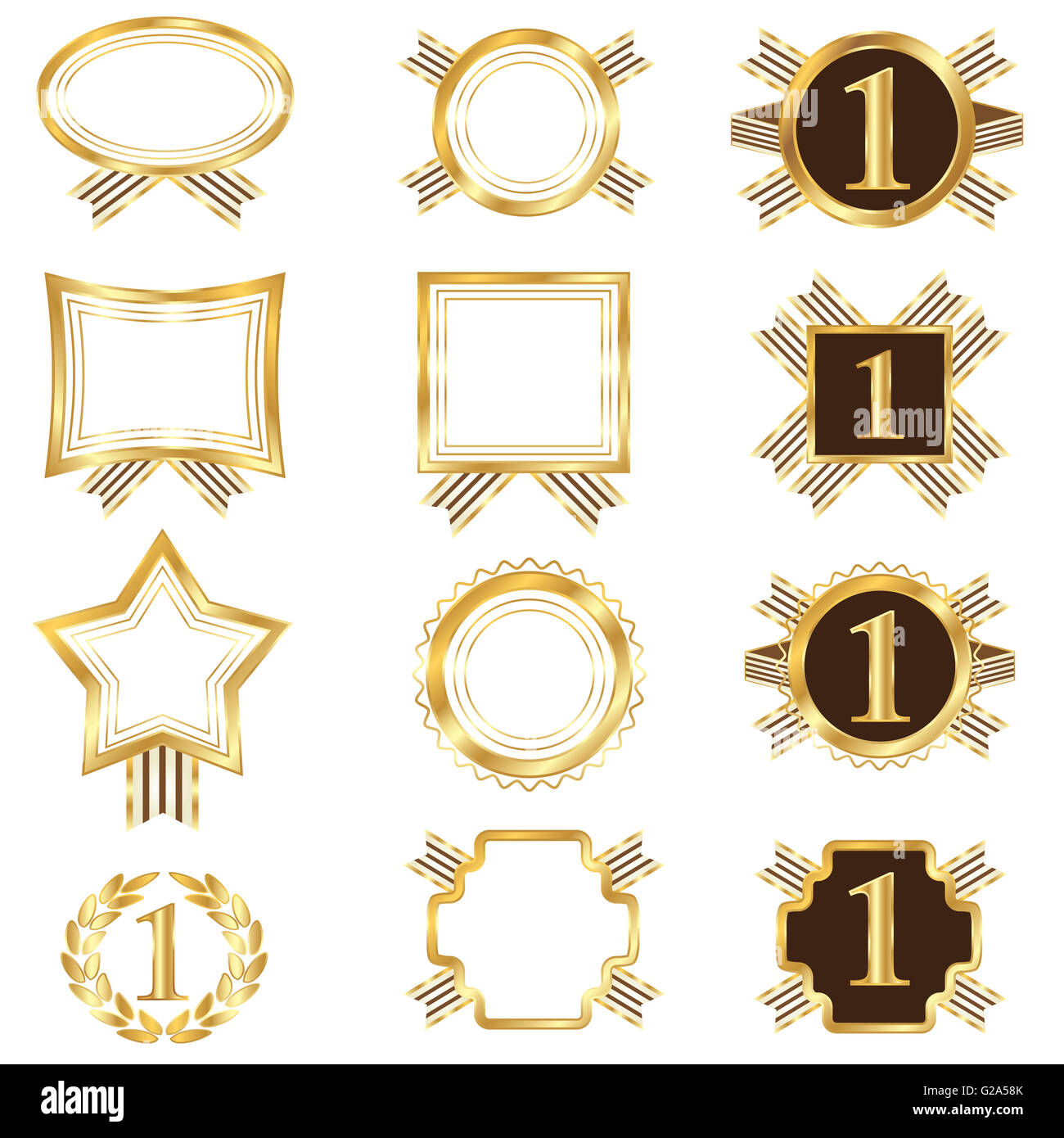 Golden frames hi-res stock photography and images - Alamy