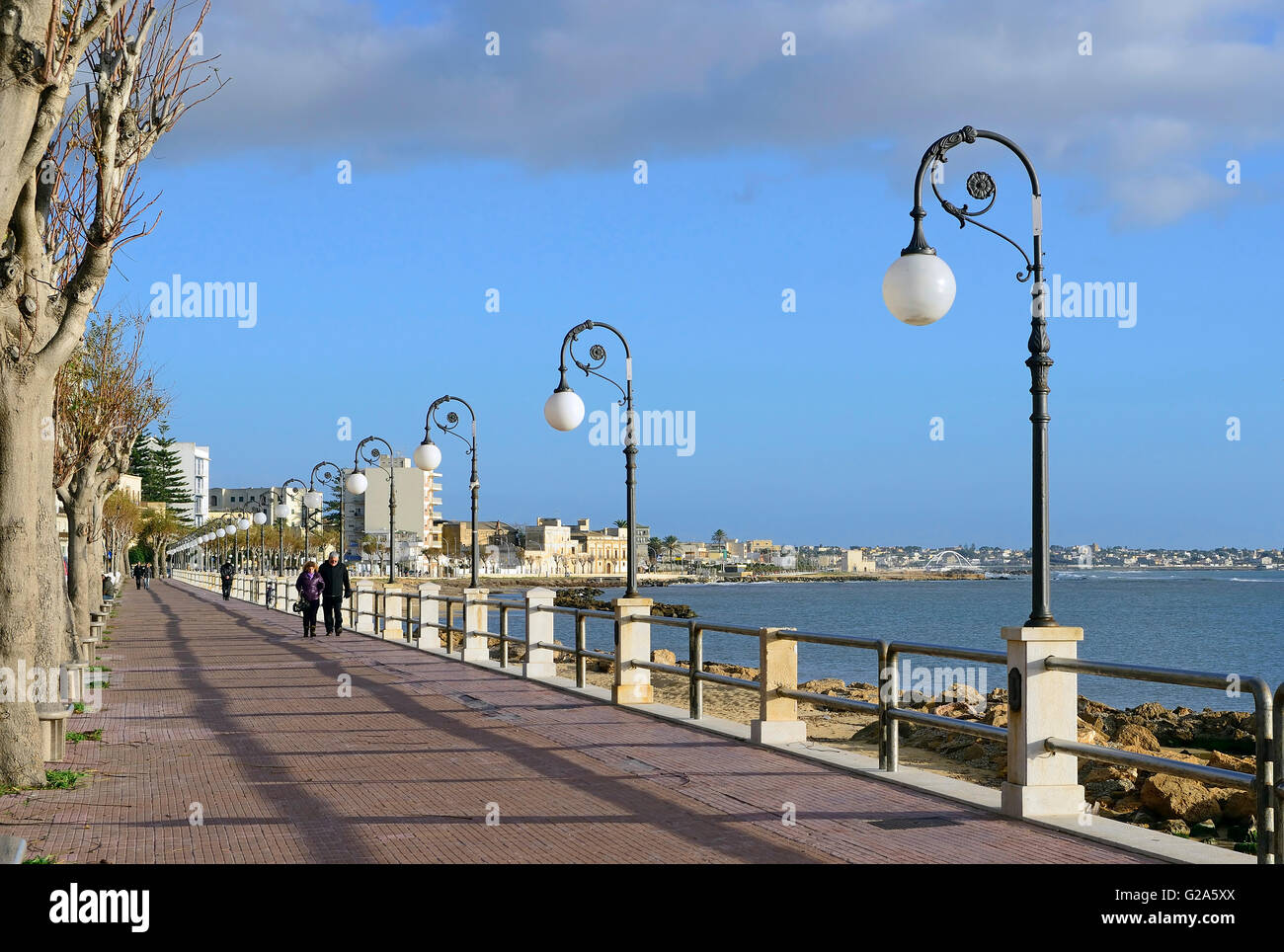 Seafront of Mazara del Vallo, Sicily, italy Stock Photo - Alamy