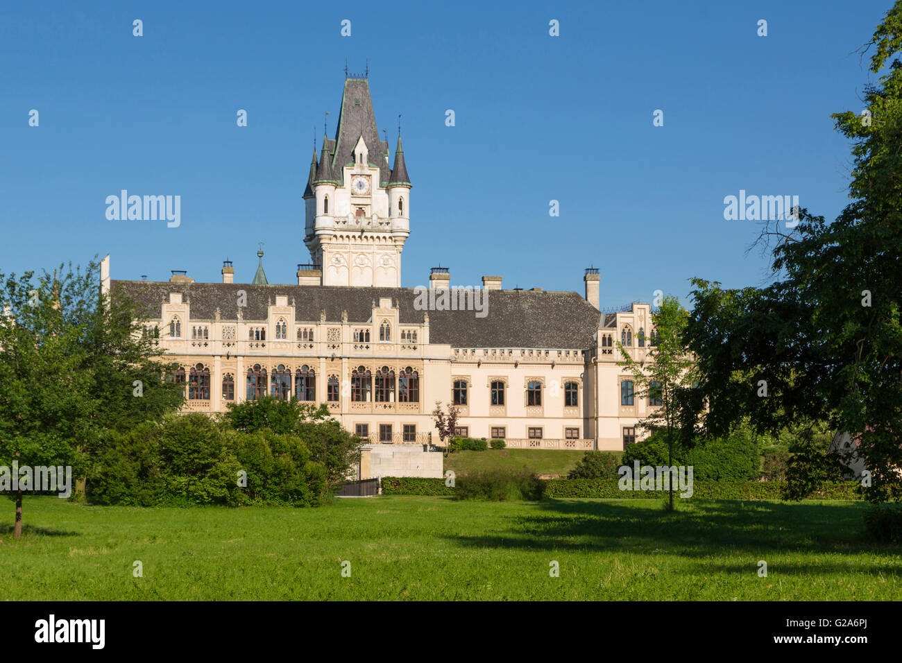Schloss Grafenegg, Grafenegg, Weinviertel, Lower Austria, Austria Stock ...