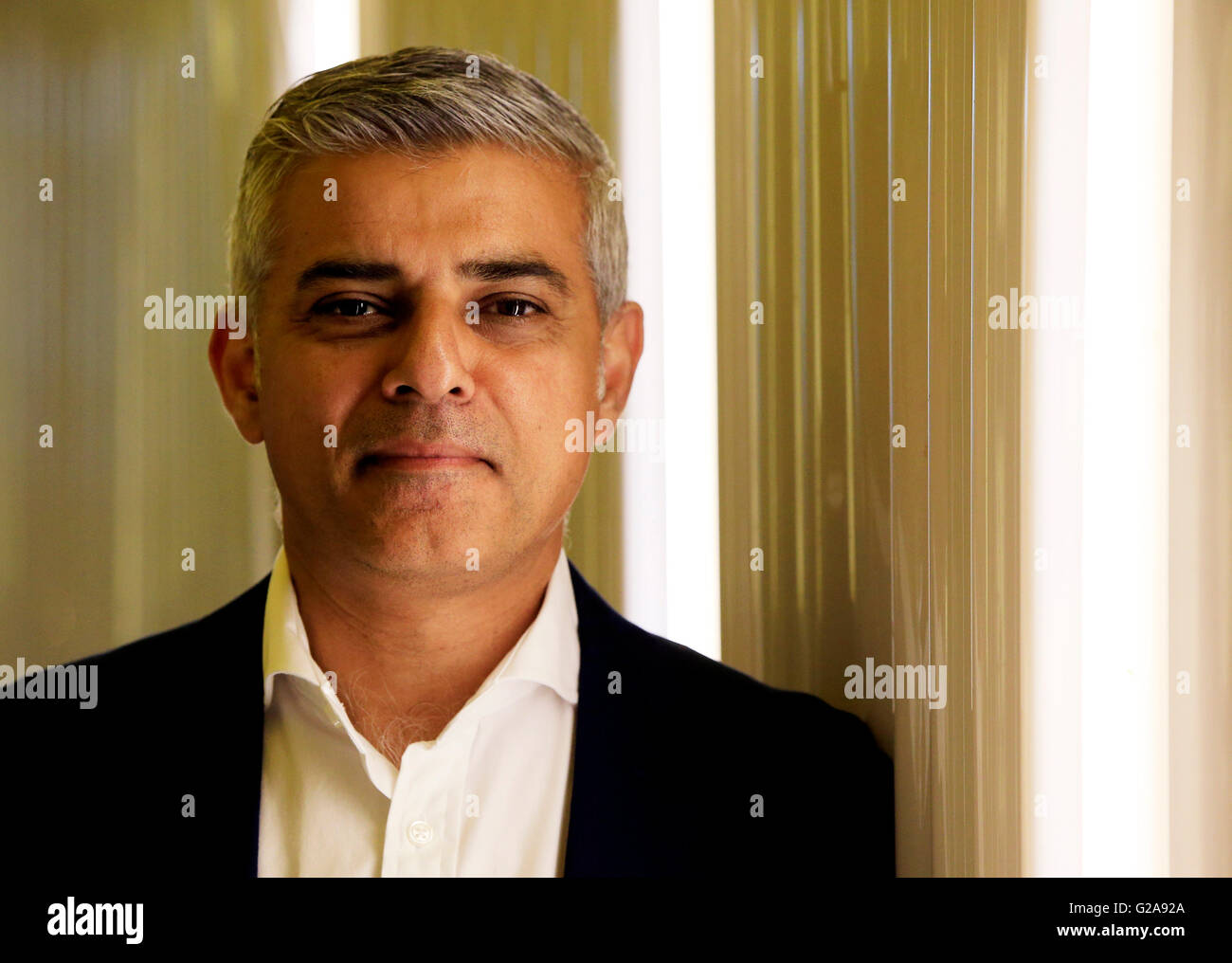Mayor of London Sadiq Khan poses for a portrait, following a speech ...