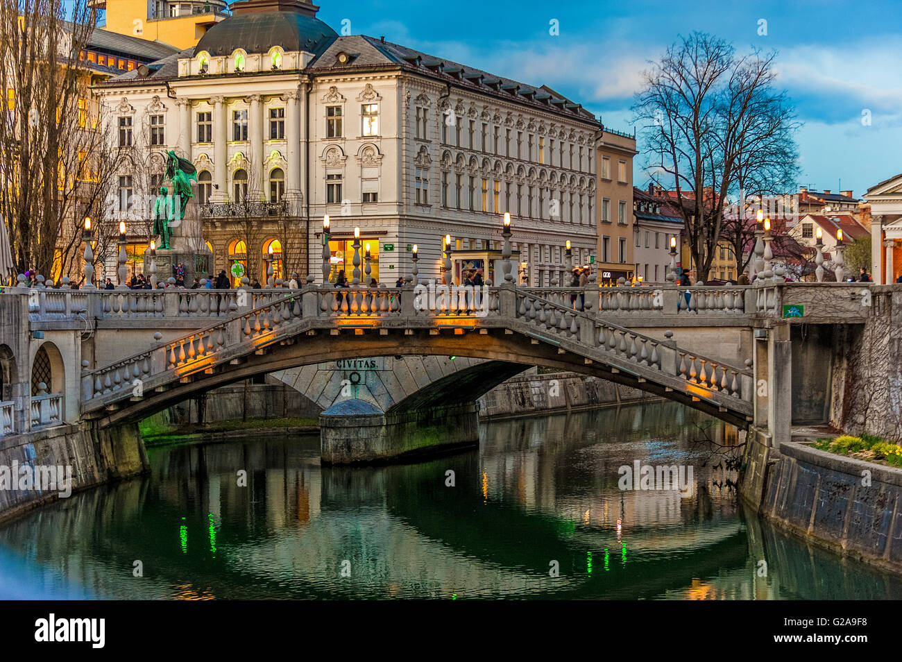 Slovenia Lubiana Tre Ponti ( Tromostovje ) | Slovenia Ljubljana Triple ...