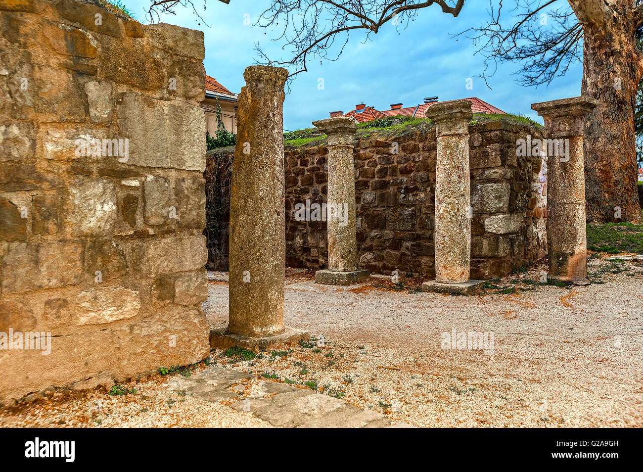 Slovenia Ljubljana -Roman remains of Emona Stock Photo - Alamy