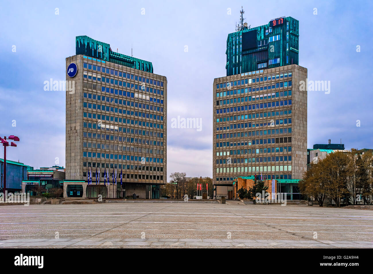 Slovenia Ljubljana -Republic Square (Trg Republike) Skyscrapers ...