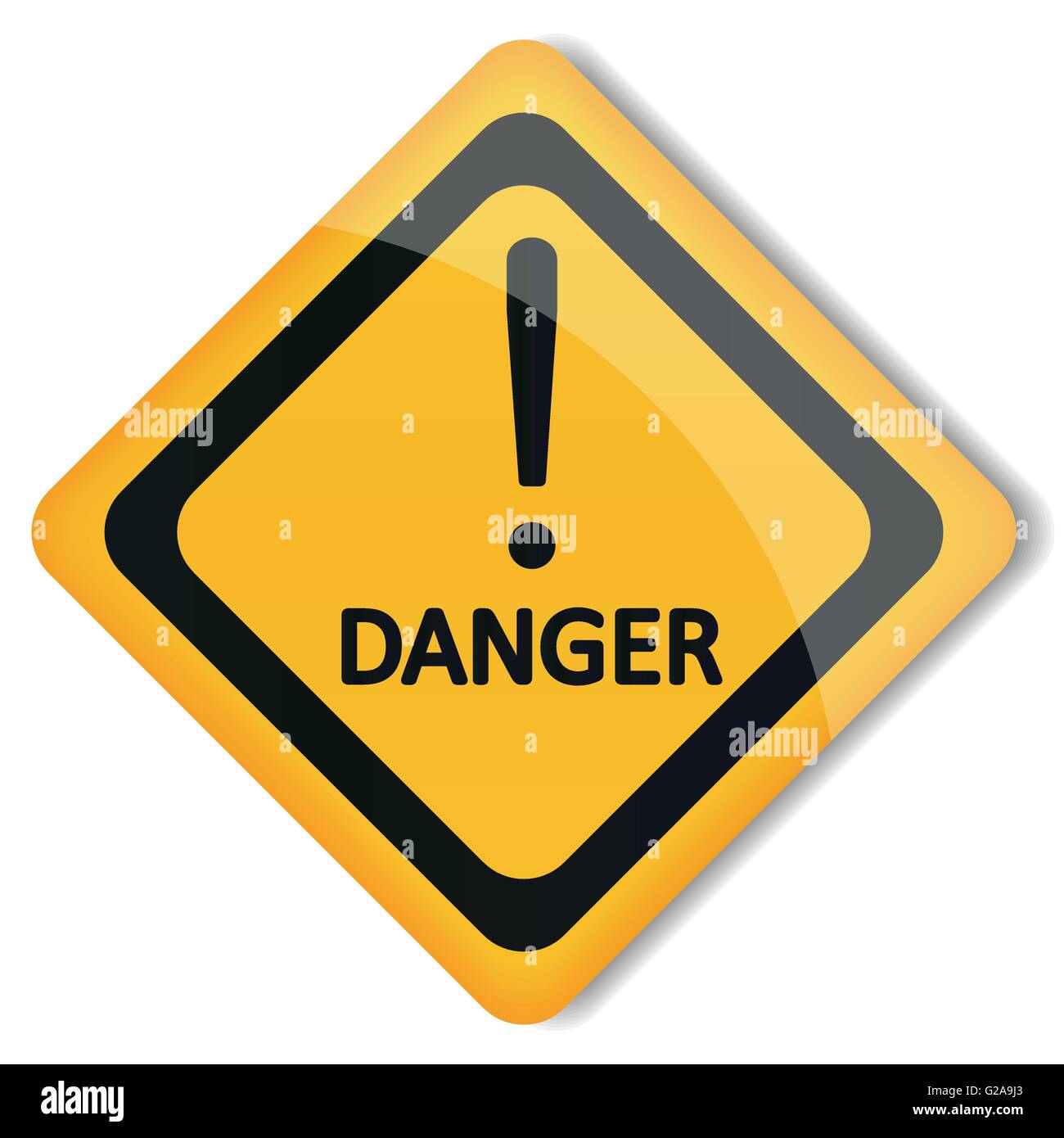 Vector illustration label exclamation mark Stock Vector Image & Art - Alamy