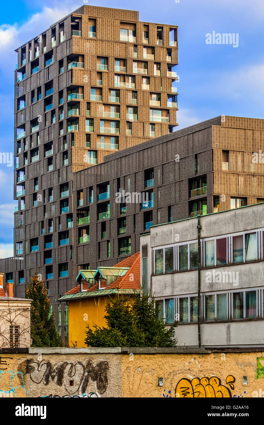 Slovenia Ljubljana Modern architecture Situla in Vilharjeva cesta Stock ...