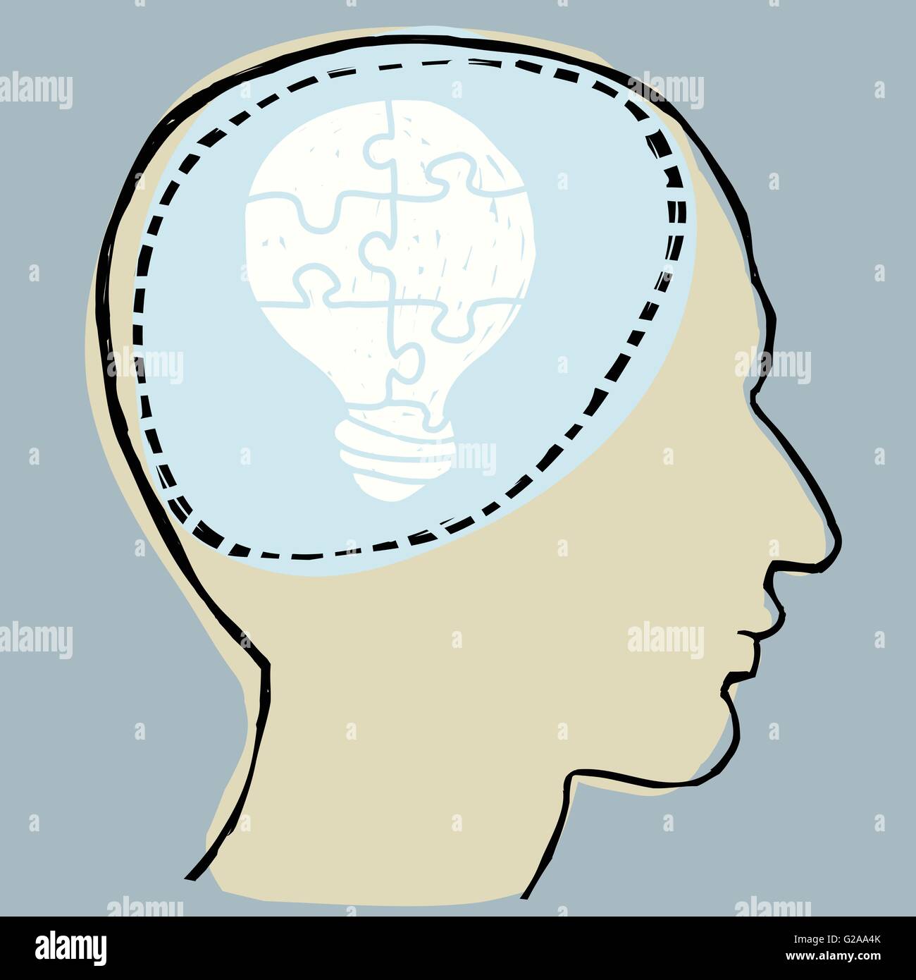 Ideas thinking concept inspiration Stock Vector Images - Alamy