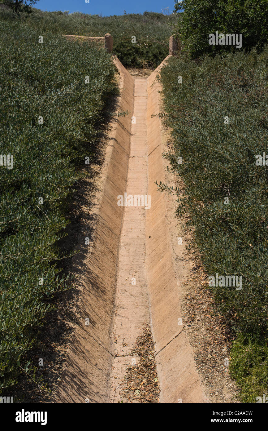Drainage ditch hillside hi-res stock photography and images - Alamy