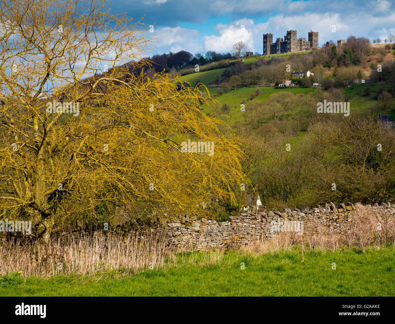 View of Riber Castle near Matlock in the Peak District Derbyshire ...