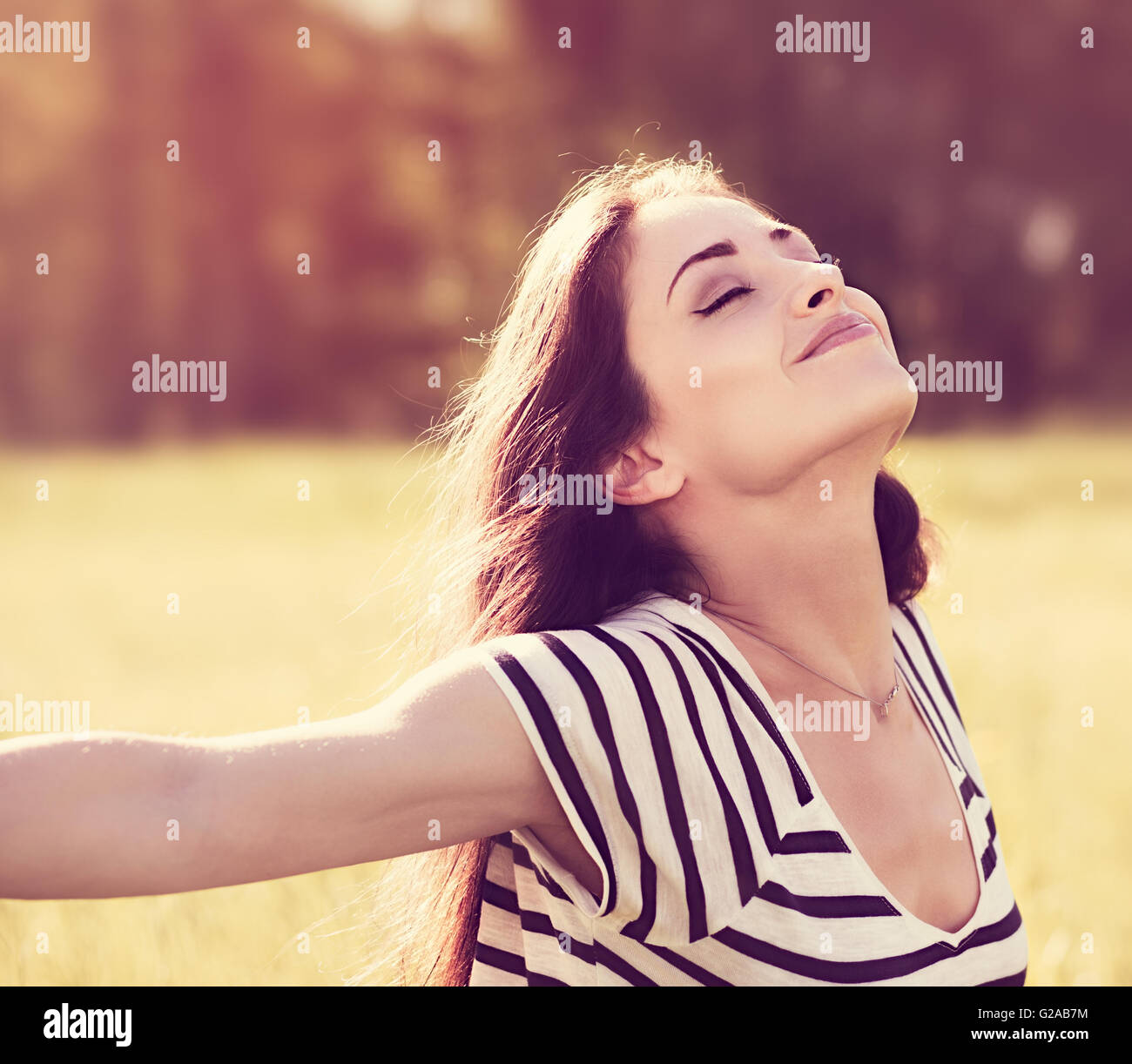 Enjoying fresh air hi-res stock photography and images - Alamy