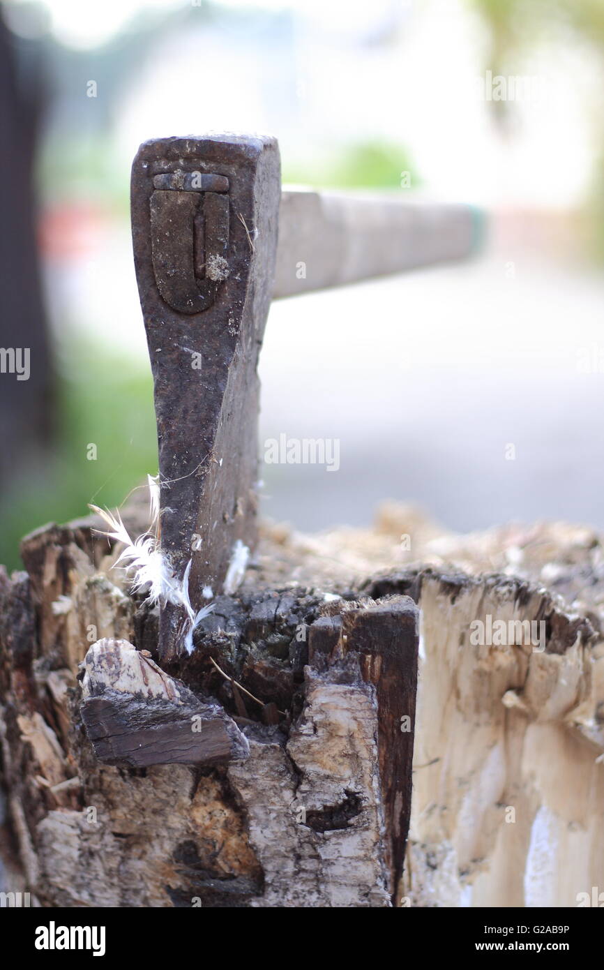 Old axe hi-res stock photography and images - Alamy